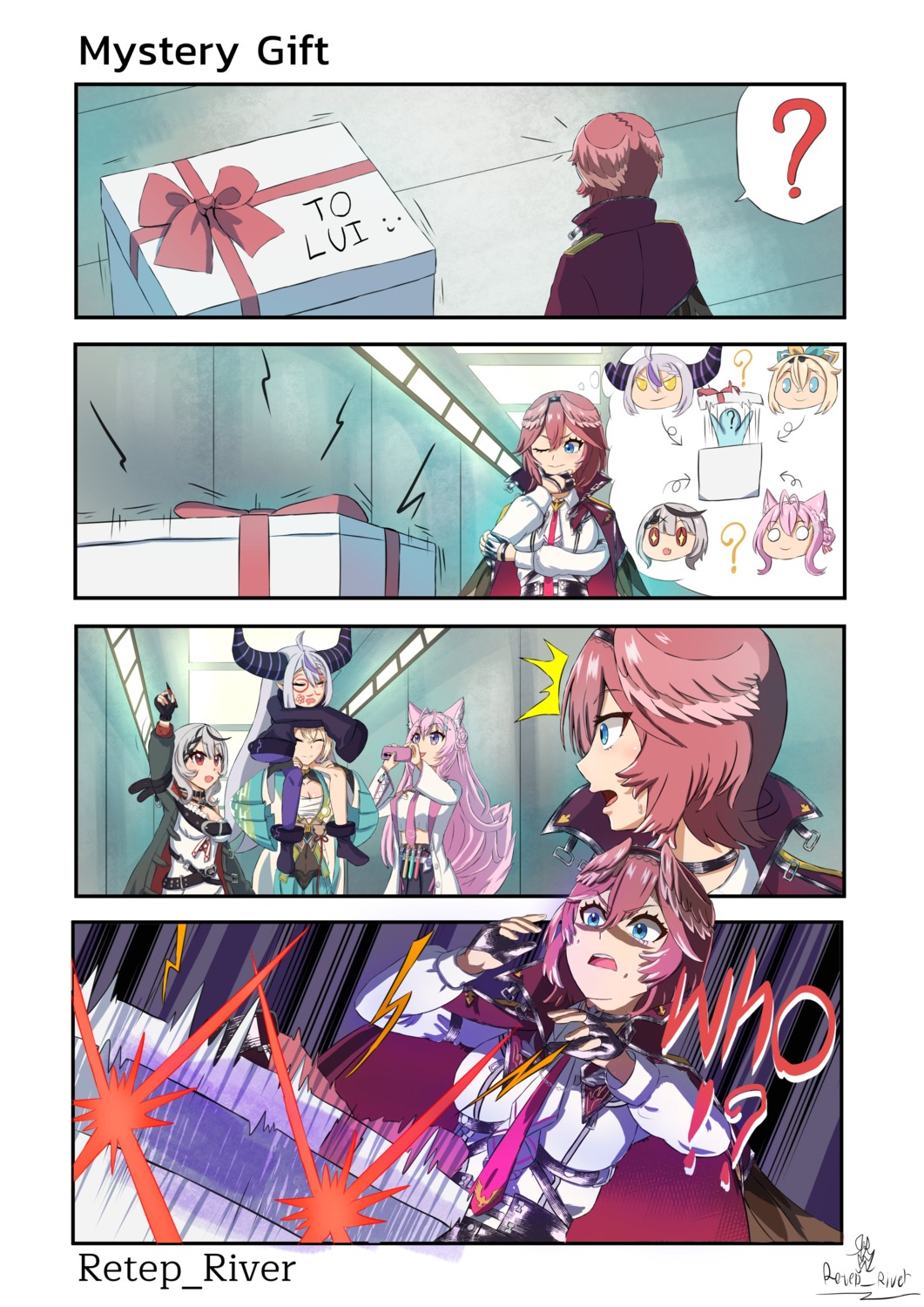 retep river hololive hakui koyori la+ darknesss sakamata chloe takane lui animal ears devil ...